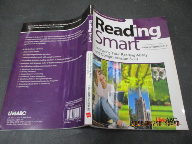 文瑄Reading Smart HIGH-INTERMEDIATE LiveABC 無光碟 附解答 無劃記 八成新 | 露天市集 | 全台最大的網路購物市集