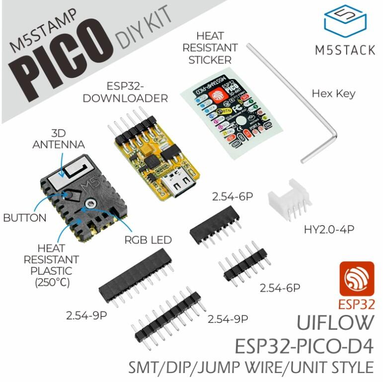 德源科技含稅 M5Stack Stamp Pico DIY KIT，雙模Wi-Fi藍牙 ESP32-PICO IoT編程 | 露天市集 | 全台最大的網路購物市集