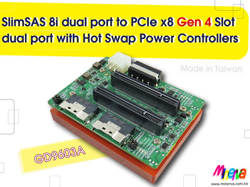 SlimSAS 8i to PCIe x8 Gen4 Slot with Hot Swap Power | 露天市集 | 全台最大的網路購物市集