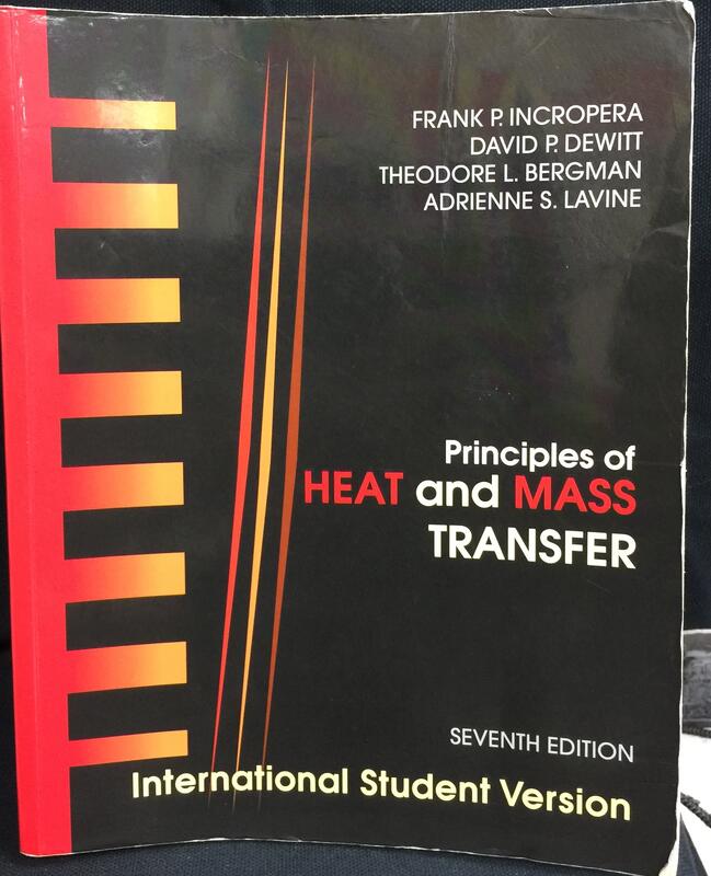 《Principles of Heat and Mass Transfer 7e》Incropera│Wiley│ | 露天市集 | 全台最大 ...