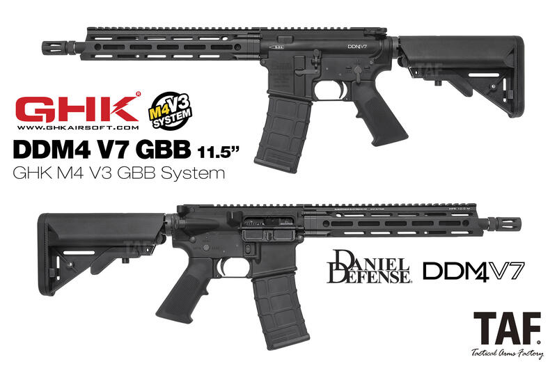 【TAF客製現貨+免運】GHK DD M4 V7 11.5吋 MFR V3 GBB (10吋M-LOK戰術護木) | 露天市集 | 全台最大的 ...