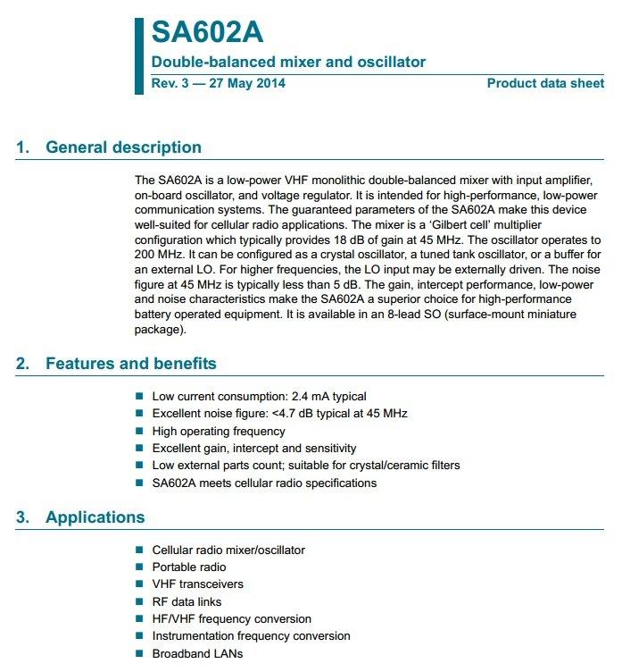 (Mr. RF) NXP SA602 SA612 NE602 NE612 雙平衡混頻器 | 露天市集 | 全台最大的網路購物市集