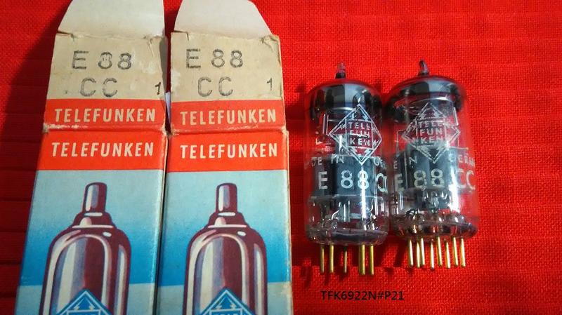 Telefunken E88CC.6922(>ECC88=6DJ8) NIB1標1對 TFK6922N#P21 | 露天市集 | 全台最大的 ...