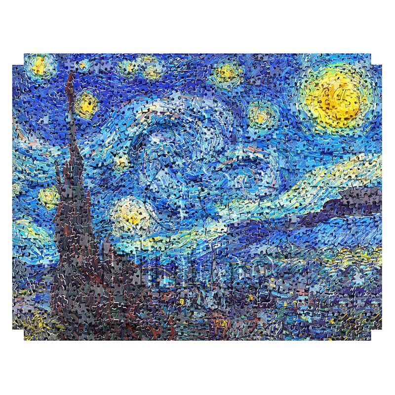 Pintoo 無框拼圖 - 拼圖中的拼圖 - 梵谷 - 星夜-1336片 | 露天市集 | 全台最大的網路購物市集