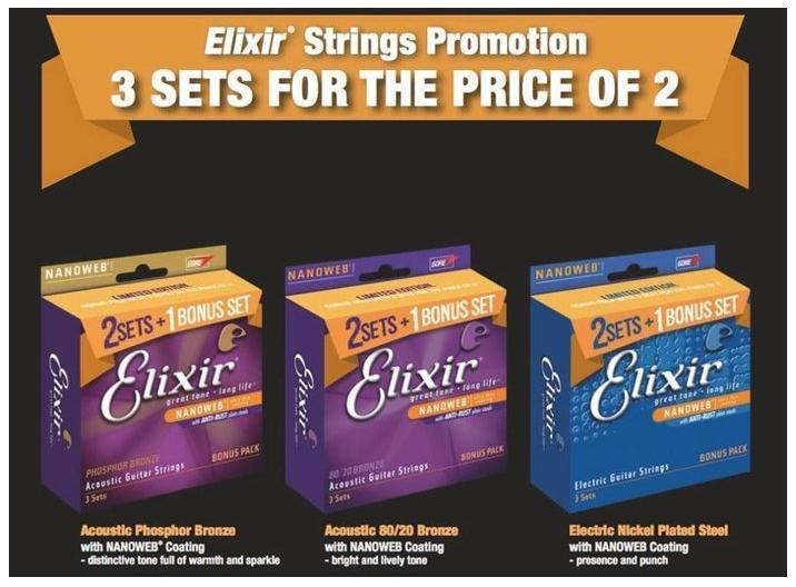 【心田樂器】Elixir 16538 (11-52) NANOWEB 黃銅 買2送1 木吉他弦~弦類三包(含)以上免運 | 露天市集 | 全台 ...