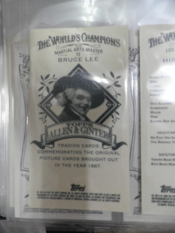2007 Topps Allen & Ginter 李小龍 BRUCE LEE MINI 迷你人頭版 Back Rare | 露天市集 | 全 ...