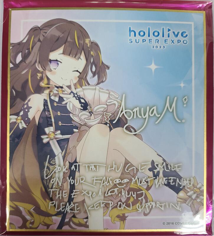 [ALG] 現貨 Hololive Super Expo 2023 迷你簽名板 色紙 Anya Melfissa | 露天市集 | 全台最大的網路購物市集