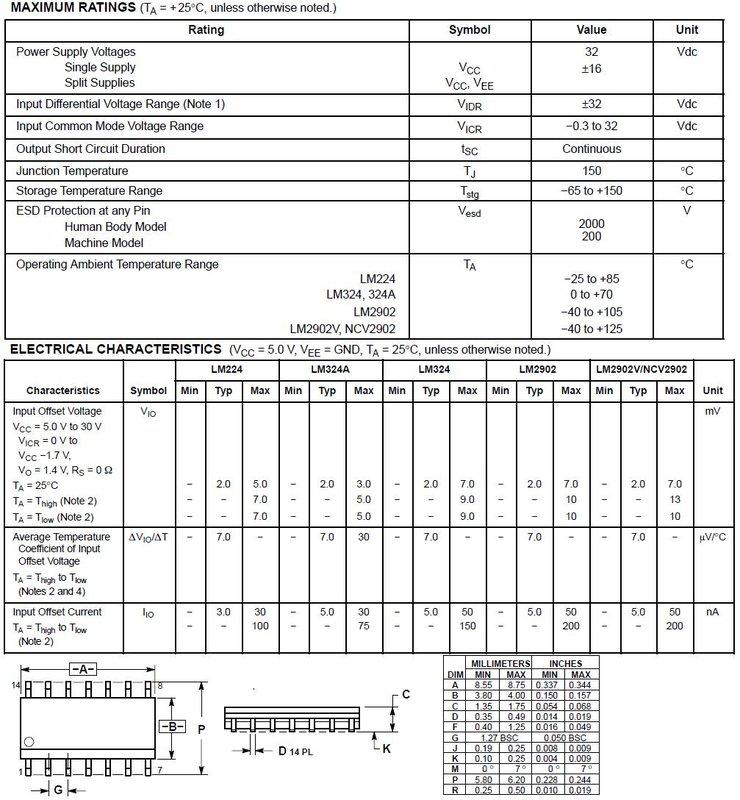 [OPAMP] ON LM324DG (SO-14) LM324 | 露天市集 | 全台最大的網路購物市集
