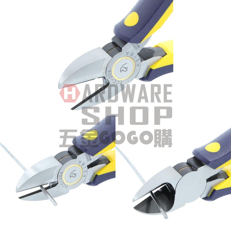 日本 KEIBA 馬牌 FCC-206 雙色握柄 砲金 強力 斜口鉗 6" 150 m/m 倍力 斜口鉗 FCC206 | 露天市集 | 全台最大的網路購物市集