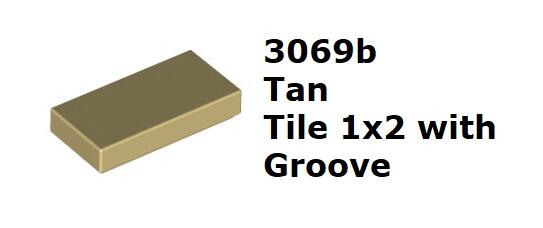 【磚樂】 LEGO 樂高 3069b 4114026 Tile 1x2 with Groove 米色 沙色 平滑板 | 露天市集 | 全台最大 ...