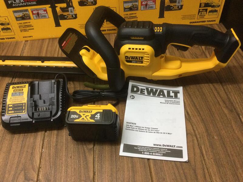 DEWALT 得偉 DCHT820 20V Max* (18V)鋰電籬笆剪 修枝剪 剪枝機 綠籬剪 配件如圖 | 露天市集 | 全台最大的網路購物市集