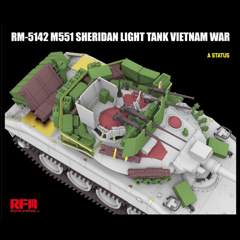 RFM 1/35 M551 謝里登戰車 Sheridan Tank 美國越戰輕戰車活動履帶組裝模型 RM 5142 | 露天市集 | 全台最大 ...