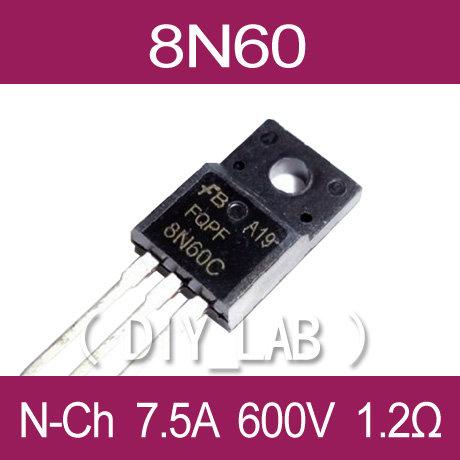【DIY_LAB#880】8N60/FQPF8N60C(TO-220)N通道600V/7.5A MOSFET(現貨) | 露天市集 | 全台最 ...