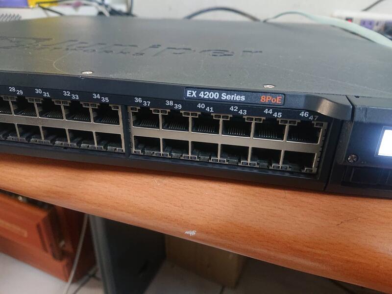 Juniper EX4200-48T 8x POE 單電(含耳朵.含10G MODULE) | 露天市集 | 全台最大的網路購物市集