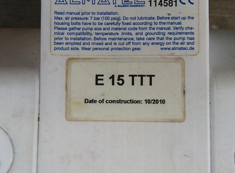 德國 ALMATEC E15TTT 鐵氟龍氣動隔膜幫浦~(口徑:4分)~(半導體用) | 露天市集 | 全台最大的網路購物市集