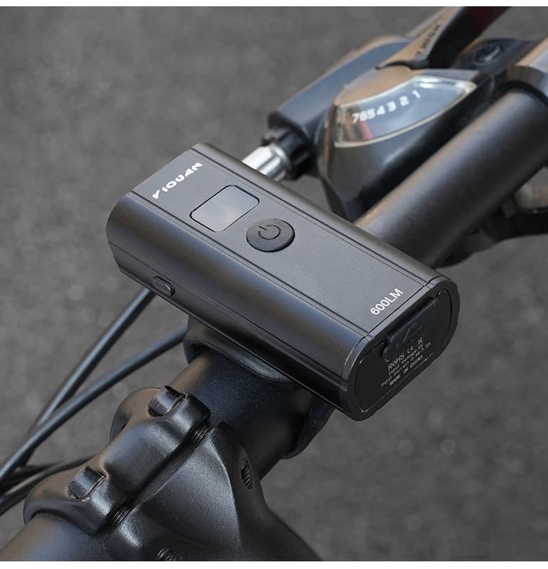 ★飛輪單車★ RIQUAN數字電量顯示 600流明充電式前燈 IPX4防水(TYPE-C)[52412064] | 露天市集 | 全台最大的 ...