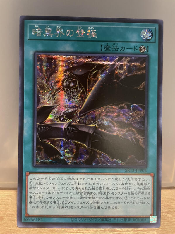 卡片通 遊戲王 SR13-JPP02 暗黑界的登極 半鑽 韓紙 99分 | 露天市集 | 全台最大的網路購物市集