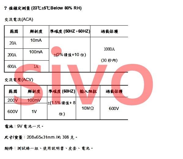 ☆SIVO電子商城☆泰仕TES-3010A /TES3010A 交流鉤錶~實體公司店面~ | 露天市集 | 全台最大的網路購物市集