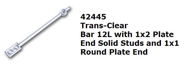 【磚樂】LEGO 樂高 42445 6276993 Bar 12L 1x2 Plate 透明薄板長棍旗桿 | 露天市集 | 全台最大的網路購物市集