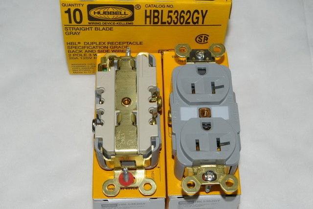 風靡美國、中國、香港 音響圈 HUBBELL HBL5362GY 灰色 125V 20A MADE IN USA | 露天市集 | 全台最大的 ...
