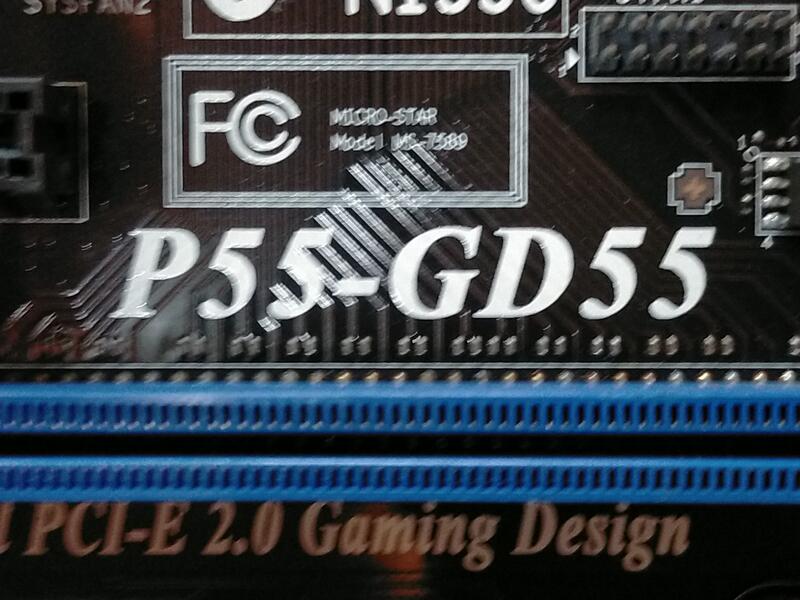 A.1156主機板-微星P55-GD55 MS-7589 DDR3雙通道i7 i5 10 x USB 直購價680 | 露天市集 | 全台最大 ...