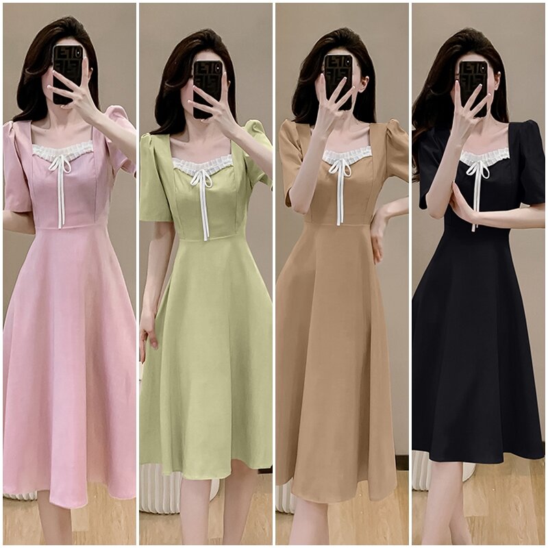 【pink girl】預購 春夏裝 #【胖MM】#【4色,L~4XL】MY1488#氣質收腰顯瘦短袖洋裝 | 露天市集 | 全台最大的網路購物市集