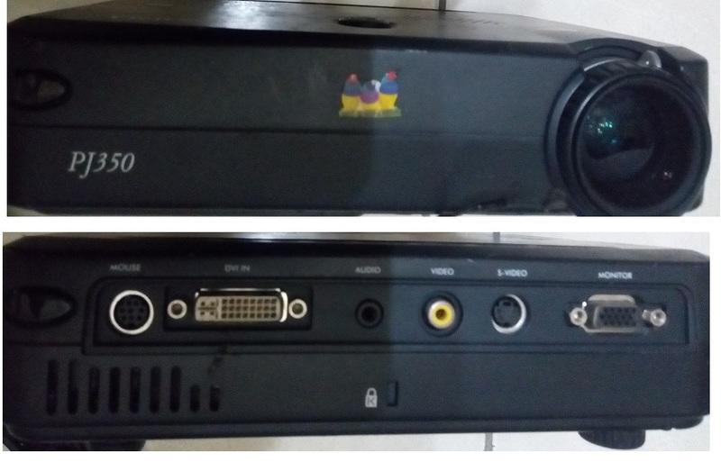 二手 VIEWSONIC PJ350投影機(初步測試可以投影但狀況如圖當測試報帳零件機) | 露天市集 | 全台最大的網路購物市集