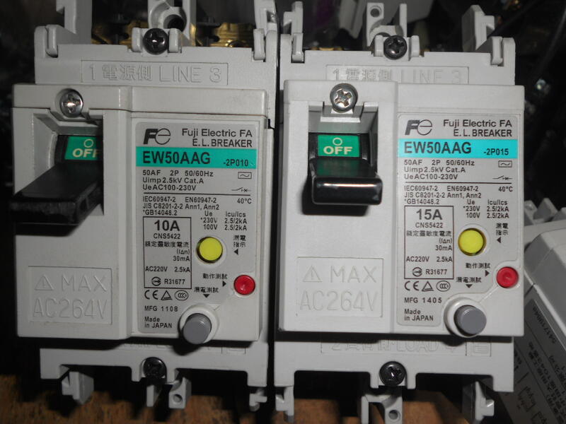 富士Fuji 漏電斷路器EW32AAG EW50AAG 2P 3P 5-50A | 露天市集 | 全台最大的網路購物市集