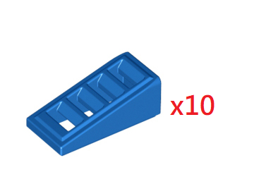 【磚樂】10個一組 LEGO 樂高 61409 4597338 Slope 18 2x1x2/3 藍色 進氣孔斜面 | 露天市集 | 全台最大 ...