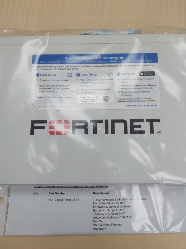 Fortinet 防火牆 FortiGate FG-60F 純硬體無授權 | 露天市集 | 全台最大的網路購物市集