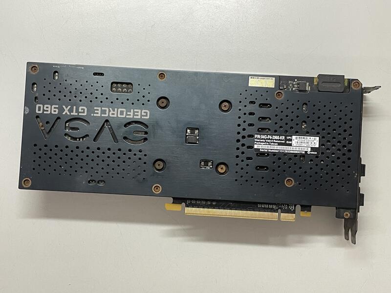 EVGA GTX 960 4G GTX960 4GB GDDR5 04G-P4-3966-KR 電競 雙風扇 顯示卡 | 露天市集 | 全台最大的網路購物市集