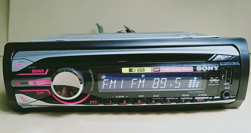 二手SONY CDX-GT500US CD/MP3/FM/AM/AUX/USB音響主機 | 露天市集 | 全台最大的網路購物市集