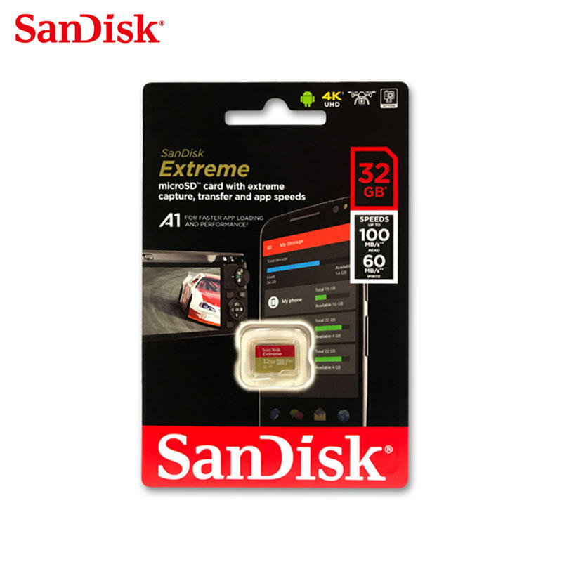 SanDisk Extreme 32G 64G 128G 記憶卡 microSD U3 V30 GoPro適用 支援4K | 露天市集 | 全台最大的網路購物市集