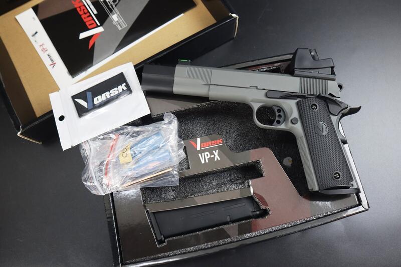【翔準AOG】補貨中 VORSK VP-X Gas 1911瓦斯手槍+RMR瞄具VGP-03-07 補償凸起光纖鐵瞄準器 | 露天市集 | 全 ...