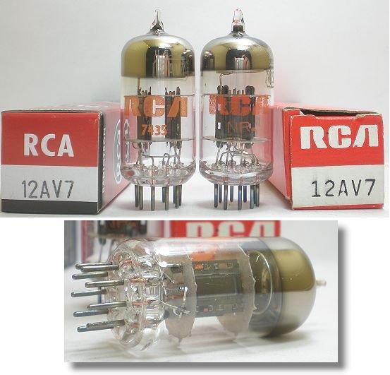 真空管 RCA 12AV7=5965 =E180CC=7062, ~ ECC81/12AT7,黑屏,USA,1950s! | 露天市集 | 全 ...