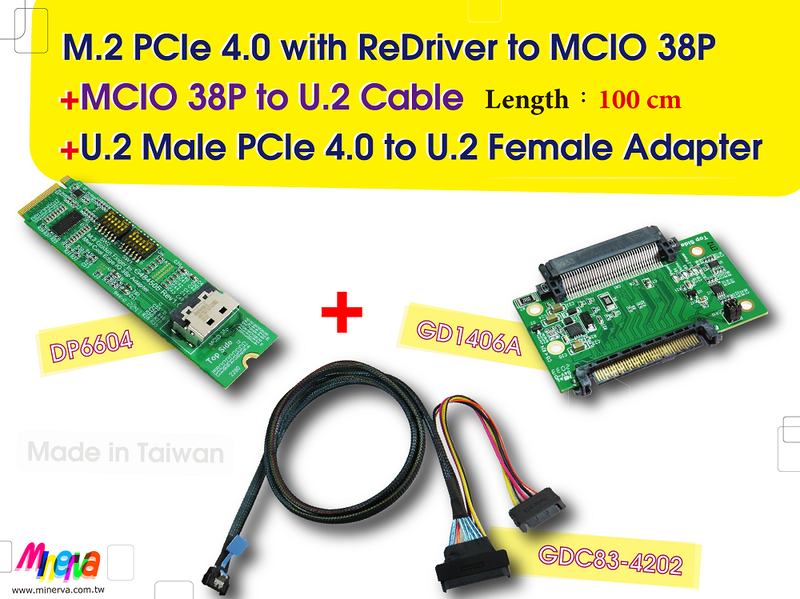 M.2 PCIe 4.0+ReDriver to MCIO 38P&MCIO 38P to U.2&U.2 to U.2 | 露天市集 | 全台最大的網路購物市集