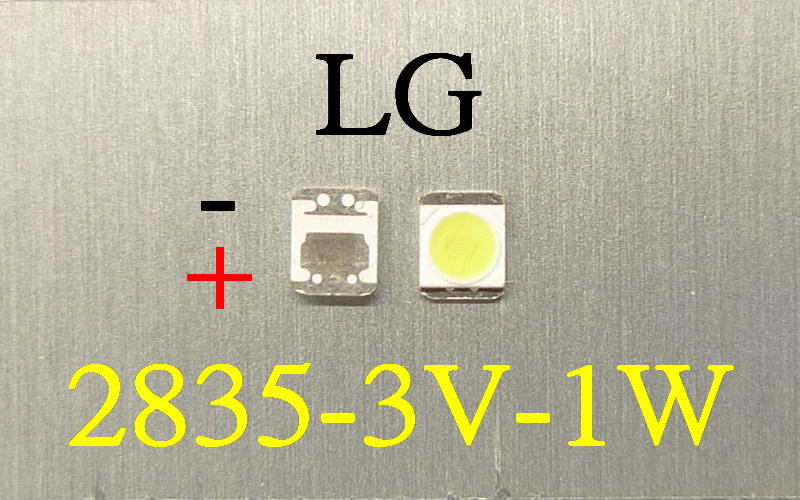 【石信液晶維修】 LG盤裝 2835-3V-1W 3528 規格 LED 燈珠(100ps) | 露天市集 | 全台最大的網路購物市集