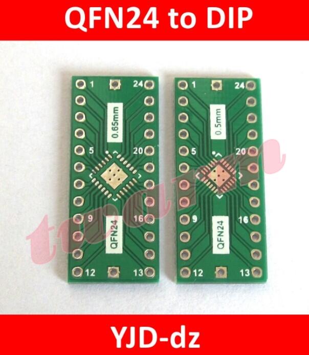 《德源科技》(含稅)QFN24 (QFP) 24 轉 DIP 24 貼片轉直插 4x4 轉接板 0.5mm | 露天市集 | 全台最大的網路購物市集