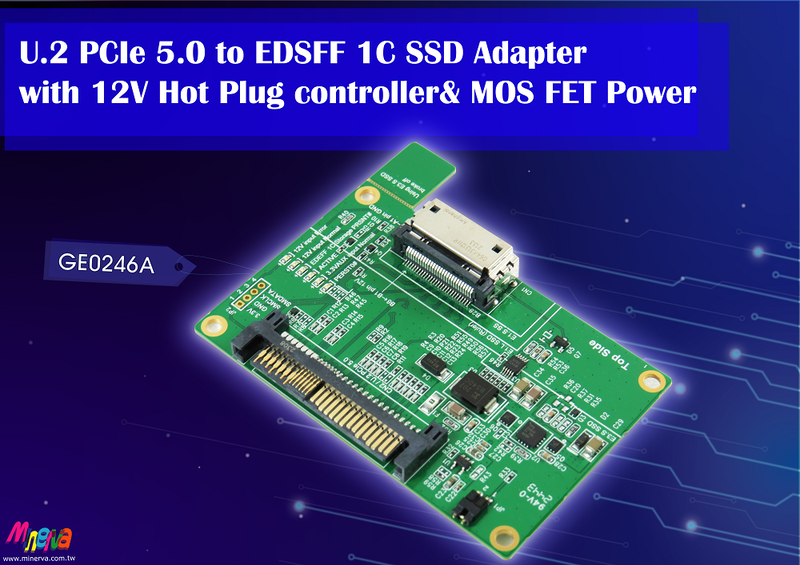 U.2 PCIe 5.0 to EDSFF 1C with 12V Hot Plug controller | 露天市集 | 全台最大的網路購物市集