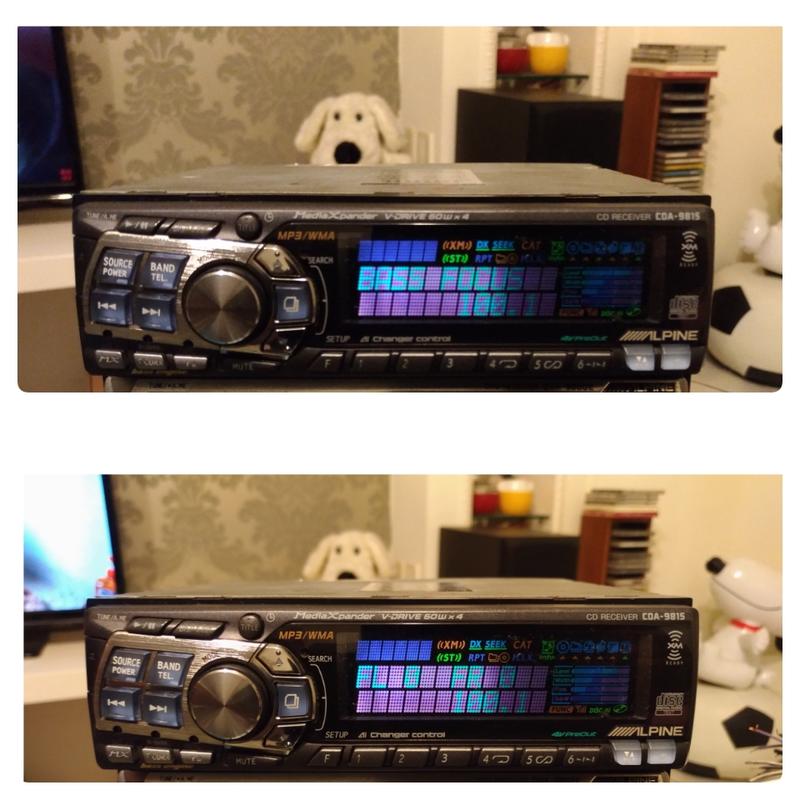Alpine CDA-9815高階動畫電動翻轉面板前置cd/mp3音響主機 已改裝成藍芽音樂主機 | 露天市集 | 全台最大的網路購物市集