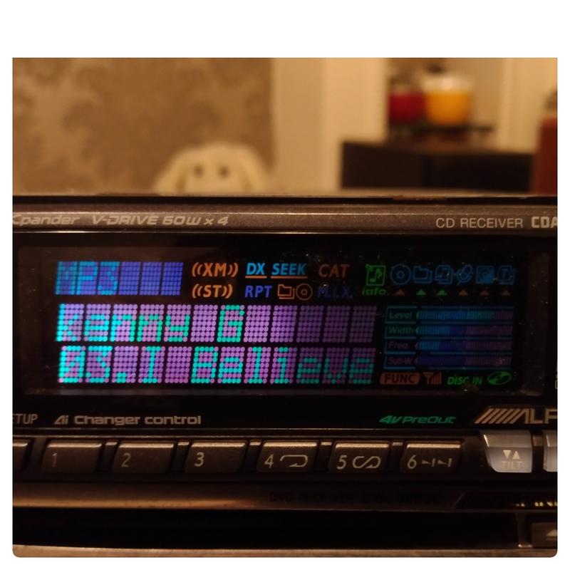 Alpine CDA-9815高階動畫電動翻轉面板前置cd/mp3音響主機 已改裝成藍芽音樂主機 | 露天市集 | 全台最大的網路購物市集