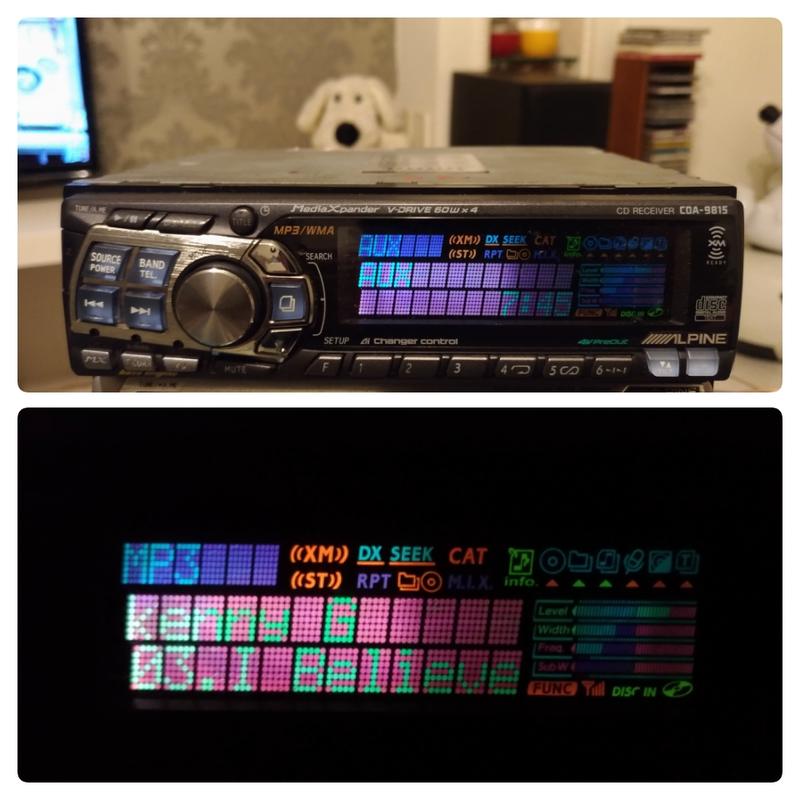 Alpine CDA-9815高階動畫電動翻轉面板前置cd/mp3音響主機 已改裝成藍芽音樂主機 | 露天市集 | 全台最大的網路購物市集