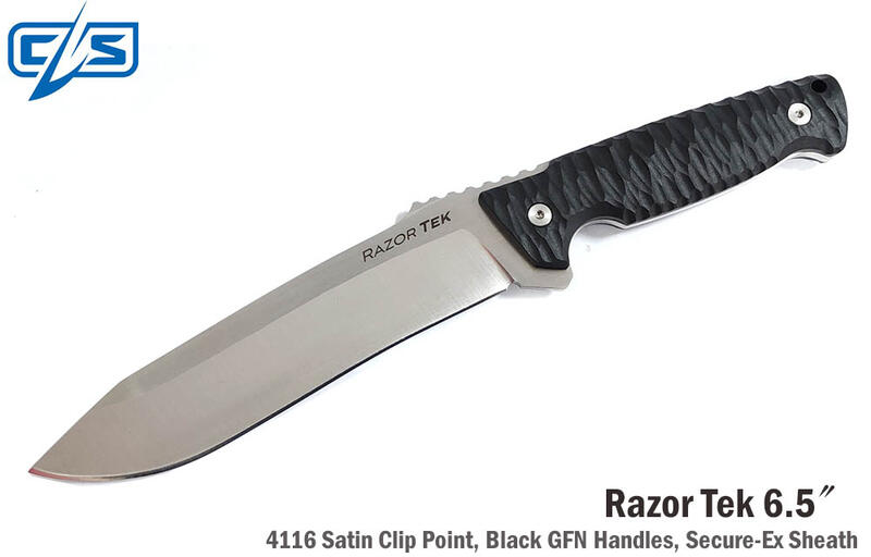 COLD STEEL Razor Tek 6.5〞黑GFN 炳直刀-特價 | 露天市集 | 全台最大的網路購物市集