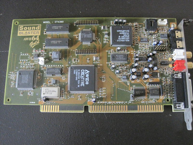 Creative CT4390 Sound Blaster AWE64 Gold Sound Card。 | 露天市集 | 全台最大的網路購物市集