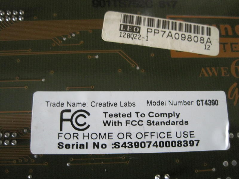 Creative CT4390 Sound Blaster AWE64 Gold Sound Card。 | 露天市集 | 全台最大的網路購物市集