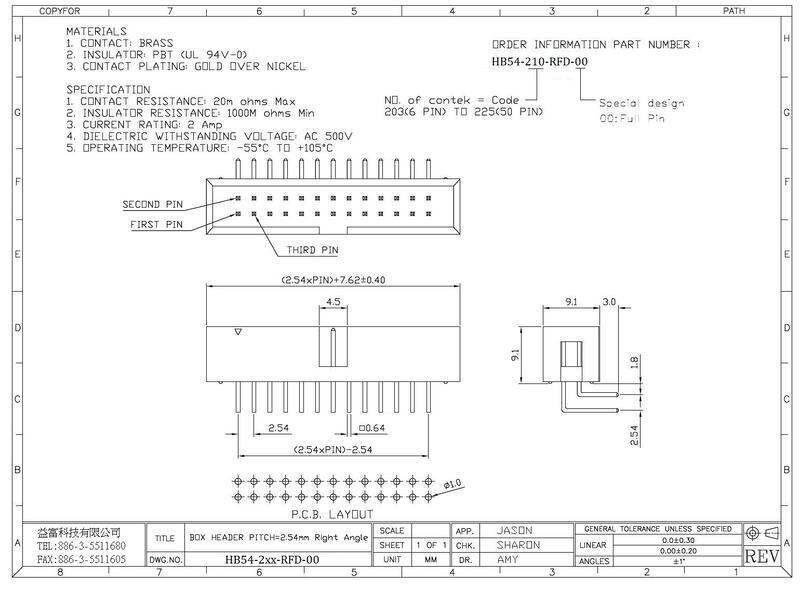 【IF】簡牛 排針 BOX HEADER 2*13P 90度 DIP 2.54mm 2X13 雙排 帶框 26Pin | 露天市集 | 全台最 ...