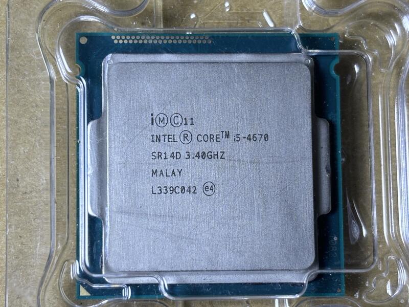 4代 i5-4670 3.4G CPU 1150 腳位 四核心,含銅風扇。 | 露天市集 | 全台最大的網路購物市集