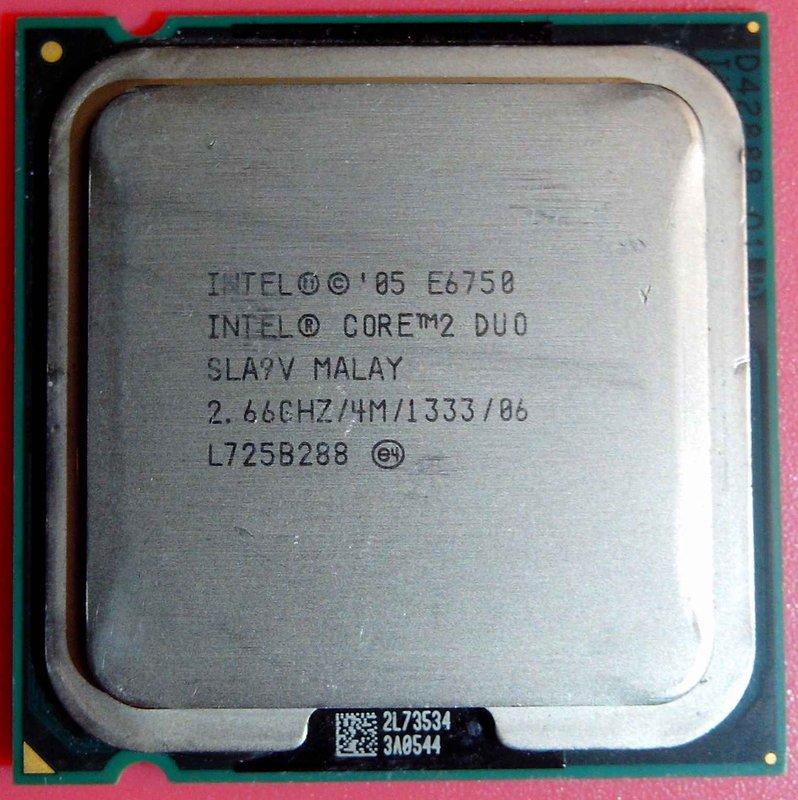 INTEL 775 雙核 Core™2 Duo Processor E6750 (4M Cache, 2.66 GHz, 1333 MHz ...