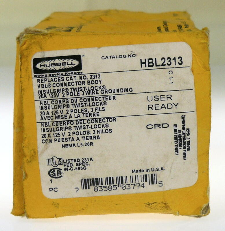 Hubbell HBL2313 NEMA L5-20 20A 125V 21008132359701 | 露天市集 | 全台最大的網路購物市集