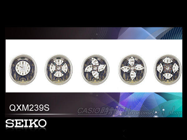 SEIKO 精工 掛鐘 CASIO 時計屋 QXM239S 旋轉施華洛世奇水晶_音樂閃爍掛鐘_含稅 | 露天市集 | 全台最大的網路購物市集